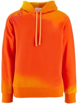 FERRAGAMO Sunset-print Cotton Hoodie - Red