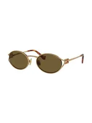 Miu Miu Logo-plaque Sunglasses