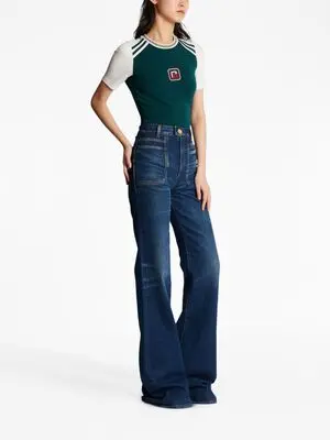 Balmain High-waisted Flared Jeans