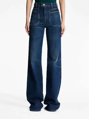 Balmain High-waisted Flared Jeans