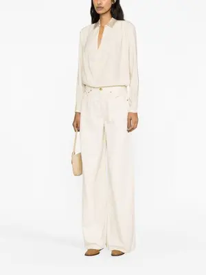 Rag & Bone Philippa Draped Satin Blouse