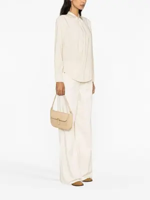 Rag & Bone Philippa Draped Satin Blouse