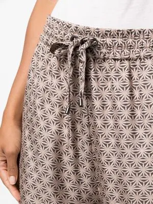 Brunello Cucinelli Graphic-print Silk Shorts