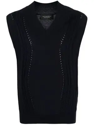Men's Cable-Knit Sweater Vests