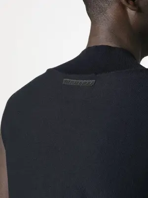Viktor & Rolf V-neck Cable-knit Sleeveless Sweater