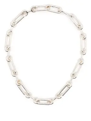 Charlotte Chesnais Binary Chain Necklace - Silver