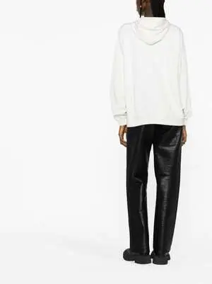 Balenciaga Logo Print Cotton Hoodie
