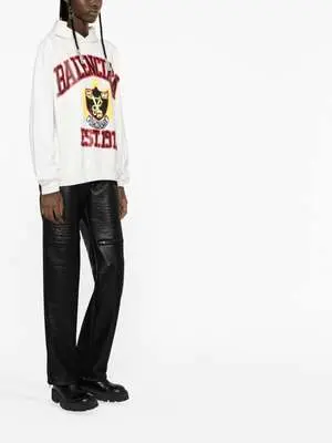 Balenciaga Logo Print Cotton Hoodie