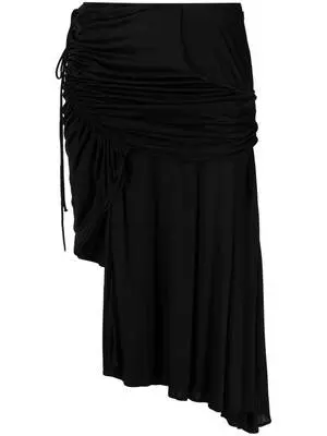 N°21 Low-rise Pleated Asymmetric Skirt