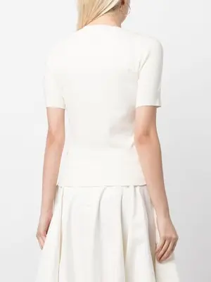 3.1 Phillip Lim Crepe-texture Short-sleeve Top