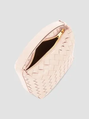 Bottega Veneta Mini Wallace Leather Top-handle Bag - Cameo