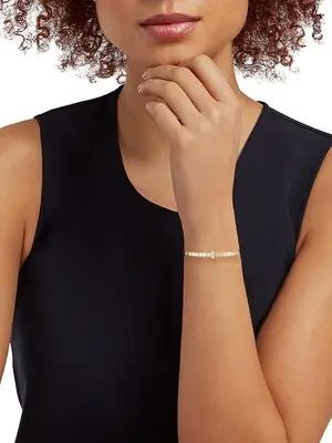 Saks Fifth Avenue Collection 14k & 0.328 Tcw Diamond Tile Bracelet