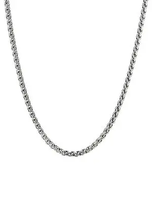 David Yurman Wheat Chain Necklace In Sterling 4mm - Silver
