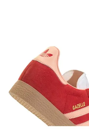 Adidas Gazelle Lace-up Sneakers - Scarlet/ Pink/ Gold Met.