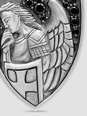 David Yurman Amulets St. Michael Sterling &amp; Pav&eacute Pendant