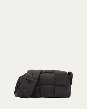Bottega Veneta Padded Tech Cassette Crossbody Bag - Black-silver