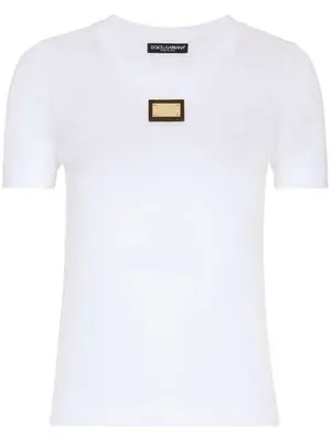 Dolce & Gabbana Logo-plaque T-shirt - White