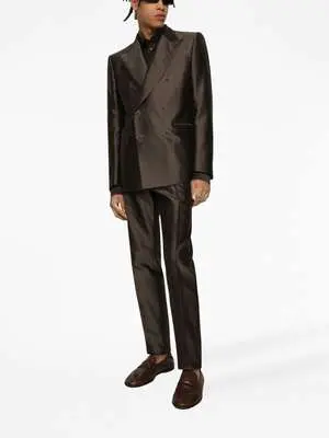 Dolce & Gabbana Point-collar Silk Shirt
