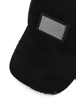 Dolce & Gabbana Logo-plaque Baseball Cap - Black