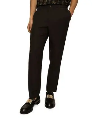 Dolce & Gabbana Straight-leg Tailored Trousers - Black