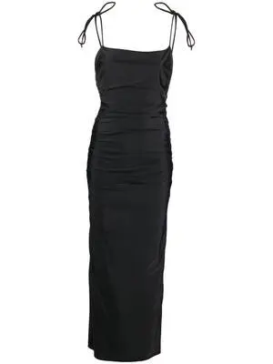 good american satin slip maxi dress Good American Satin Slip Maxi Dress