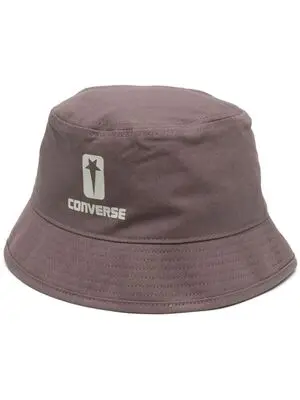 CONVERSE X Drkshdw Logo-print Bucket Hat - Brown