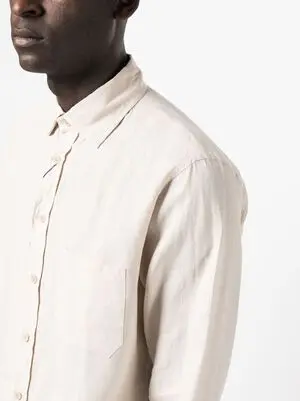 Sease Button-up Hemp Shirt - Neutrals