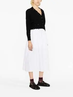 Marni Distressed Cropped Cardigan - Black