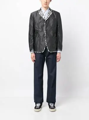 Junya Watanabe Contrasting-trim Buttoned Blazer