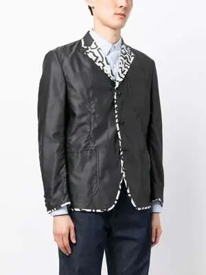 Junya Watanabe Contrasting-trim Buttoned Blazer