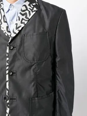 Junya Watanabe Contrasting-trim Buttoned Blazer