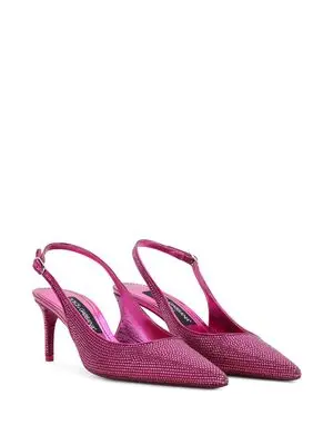 Dolce & Gabbana 60mm Rhinestone-embellished Slingback Pumps
