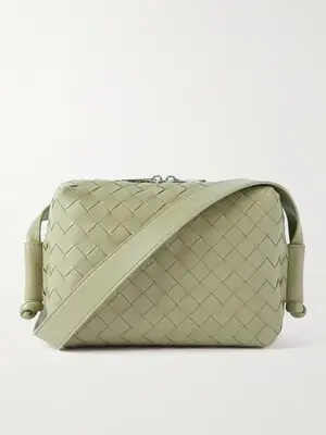 Bottega Veneta Intrecciato Messenger Bag - Green
