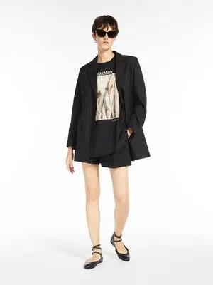 Max Mara Cotton T-shirt With Wegman Print