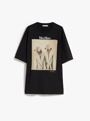 Max Mara Cotton T-shirt With Wegman Print