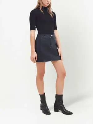 COURREGES Reedition Vinyl Mini Skirt - Blue