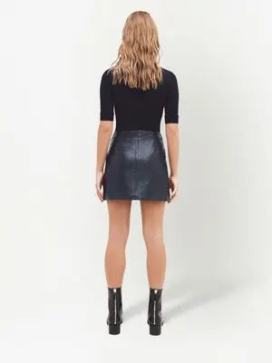 COURREGES Reedition Vinyl Mini Skirt - Blue