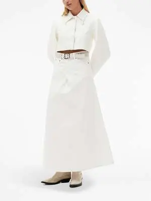 GANNI Slub Cropped Jacket