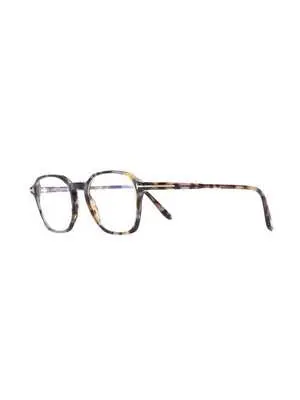 TOM FORD Tortoiseshell-effect Round-frame Glasses