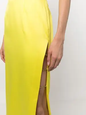 Gcds Satin-finish High-waisted Skirt