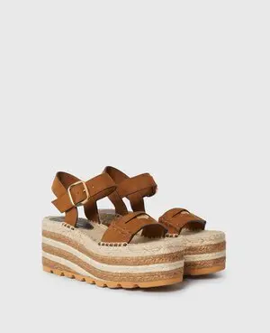 Stella McCartney Gaia Platform Espadrille Wedges