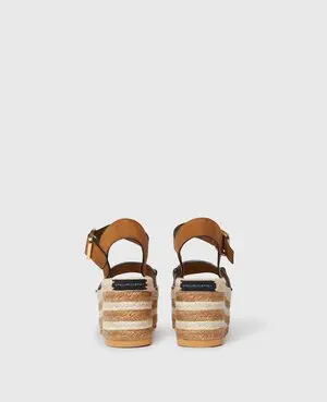 Stella McCartney Gaia Platform Espadrille Wedges