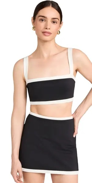 REFORMATION ACTIVE Adelina Ecomove Two Piece Set Black/white