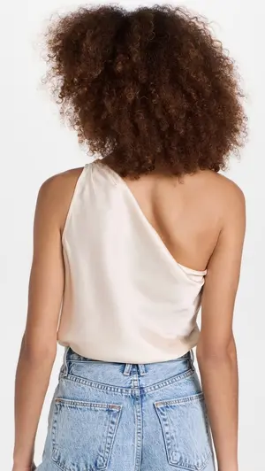 Cami Nyc Darby Silk Thong Bodysuit - Ceramic