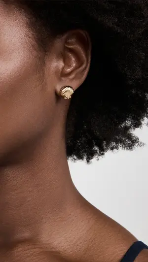 Lele Sadoughi Coquille Stud Earrings