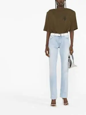 Attico High-waisted Straight-leg Jeans