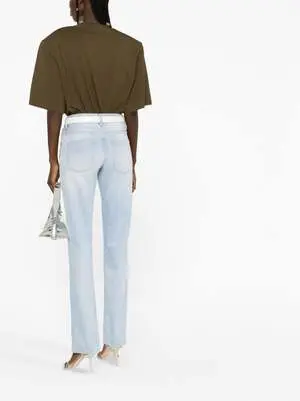Attico High-waisted Straight-leg Jeans