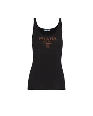 Prada Silk Tank Top - Black