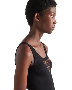Prada Silk Tank Top - Black