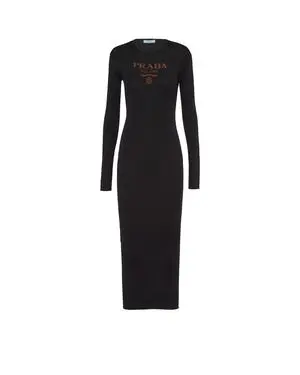 Prada Long Silk Knit Dress
